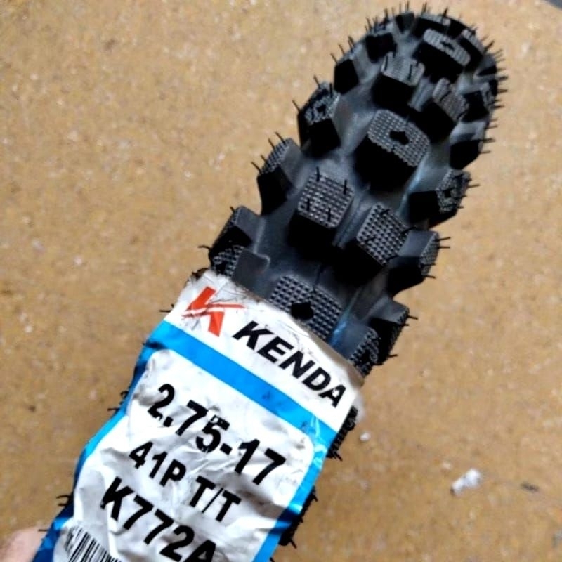 Jual ban luar kenda 275-17 K772 A TT crosser ban tahu ban trail ban GTX ...