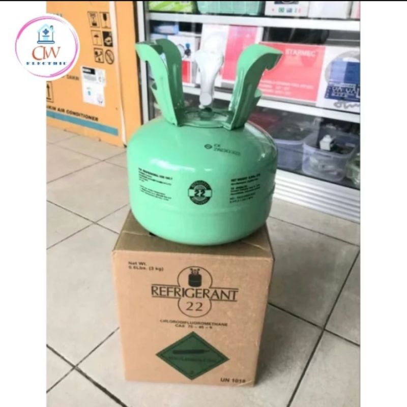 Jual refrigerant R22 isi 3 kg tabung mini segel pabrik | Shopee Indonesia