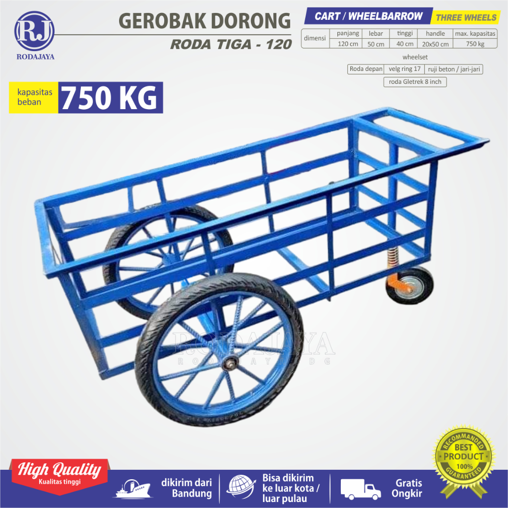 Jual Roda tiga Wheel barrow / gerobak karoseri / handcart / gerobak ...