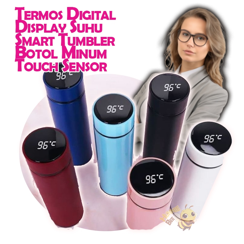 Jual Termos Digital Display Suhu Smart Tumbler Botol Minum Touch Sensor ...
