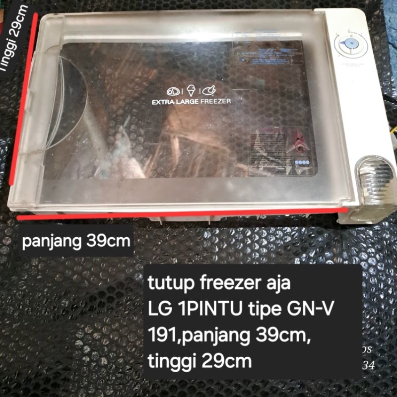 Jual TUTUP FREEZER dan bingkai Original BEKAS KULKAS LG 1PINTU TIPE GN ...