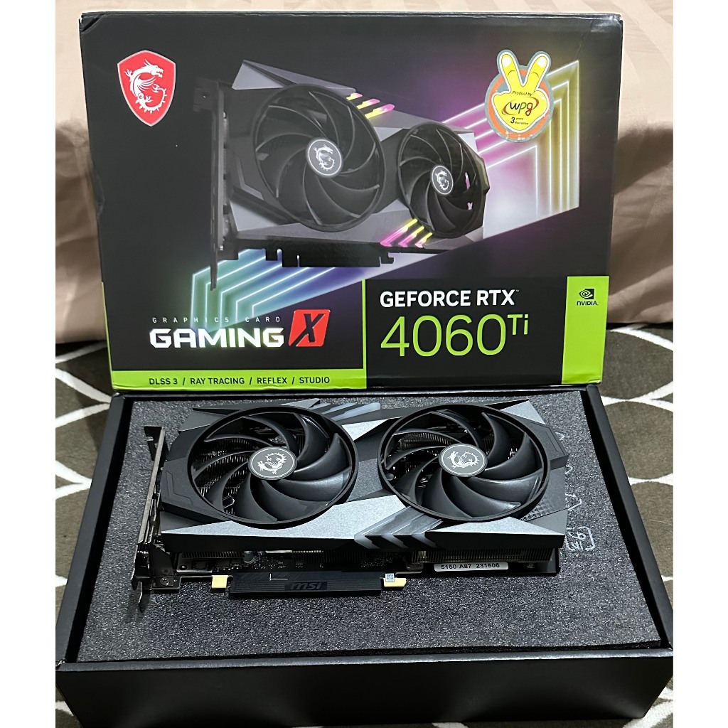 Jual VGA MSI GeForce RTX 4060 Ti Gaming X 8GB GDDR6 Fullset Garansi ...