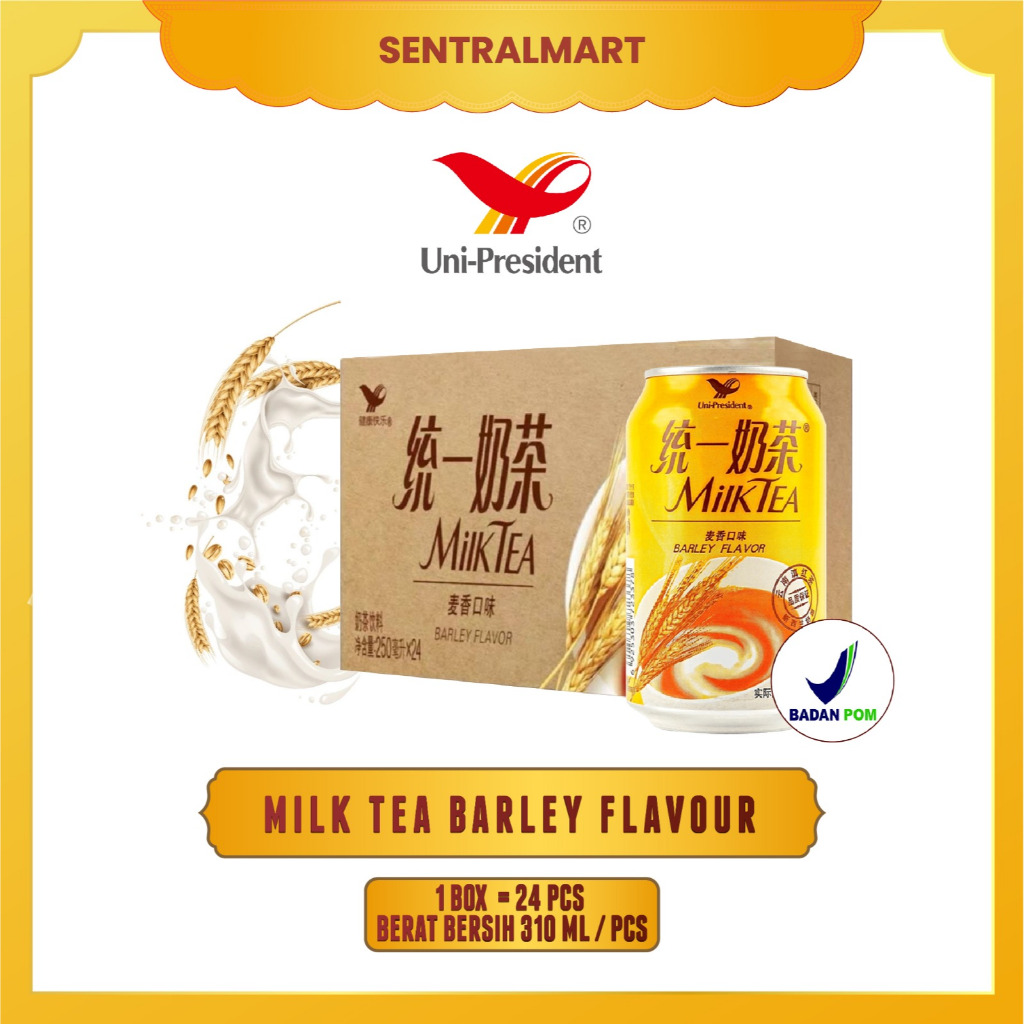 Jual Harga Per DUS Minuman Milk Tea Teh Susu Rasa Barley Kemasan Kaleng ...