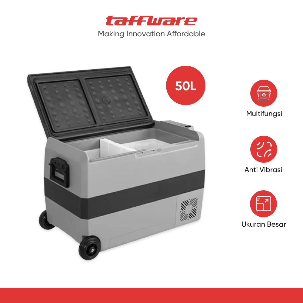 Jual Taffware Kulkas Mobil Portable Car Mini Fridge Freezer 50L - T50 ...