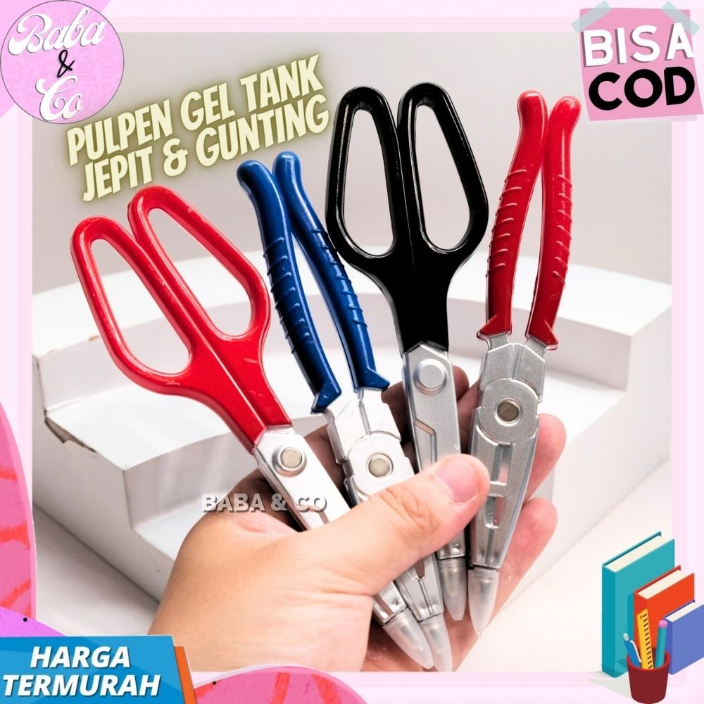 Jual PEN LUCU PULPEN GEL BENTUK TANG JEPIT GUNTING PEN TANG PULPEN ...