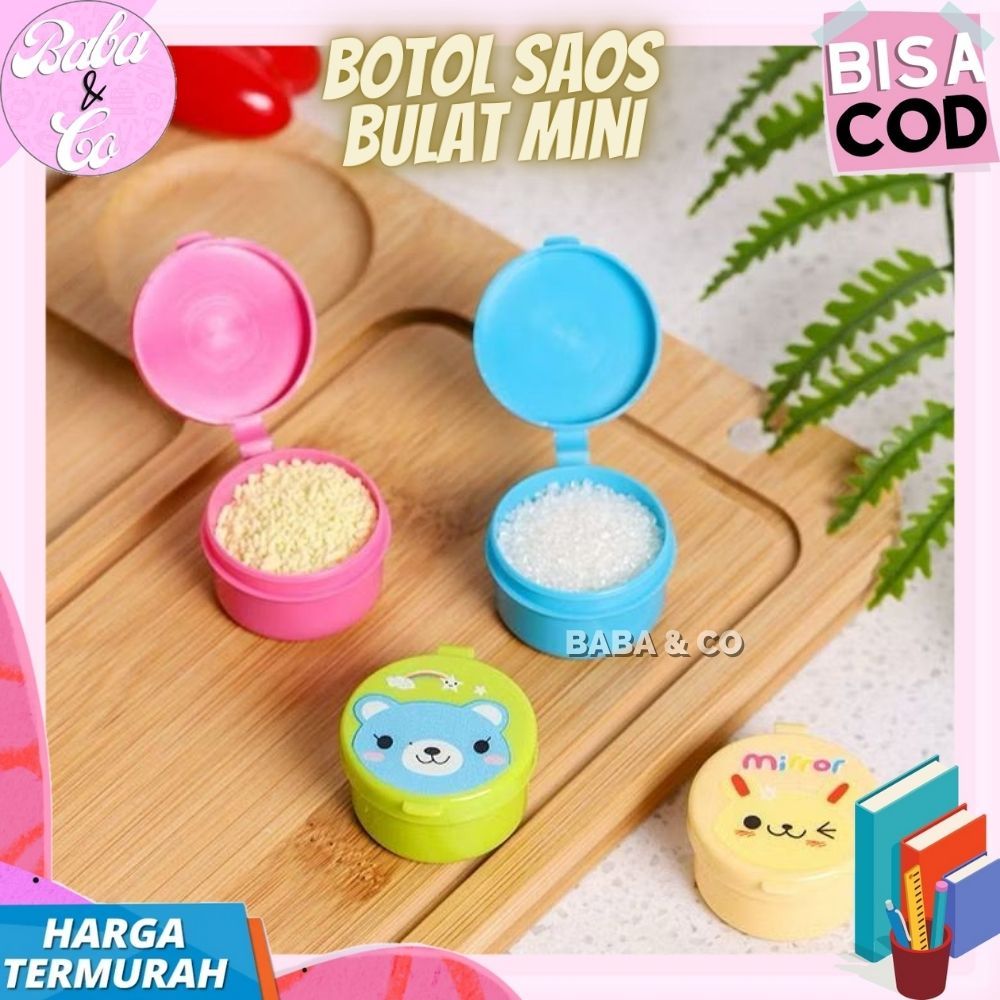 Jual BOTOL SAUS MINI BENTO BULAT BOTOL SAOS TOMAT KECAP SELAI MINI ...