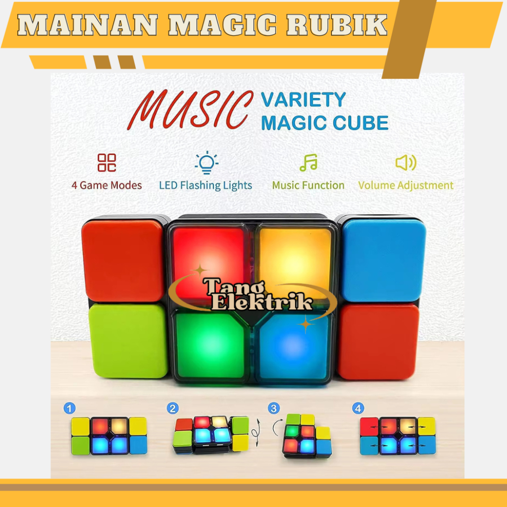 Jual Mainan Fidget Rubik Cube Puzzle Flip Slide Fidget Game Folding ...