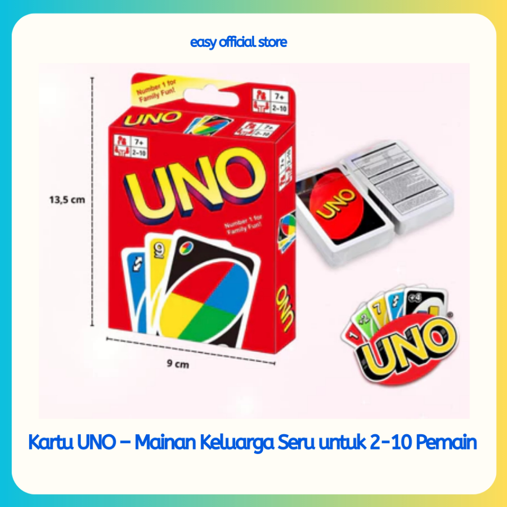Jual Kartu UNO – Mainan Kartu Keluarga Seru untuk 2-10 Pemain - UNO ...