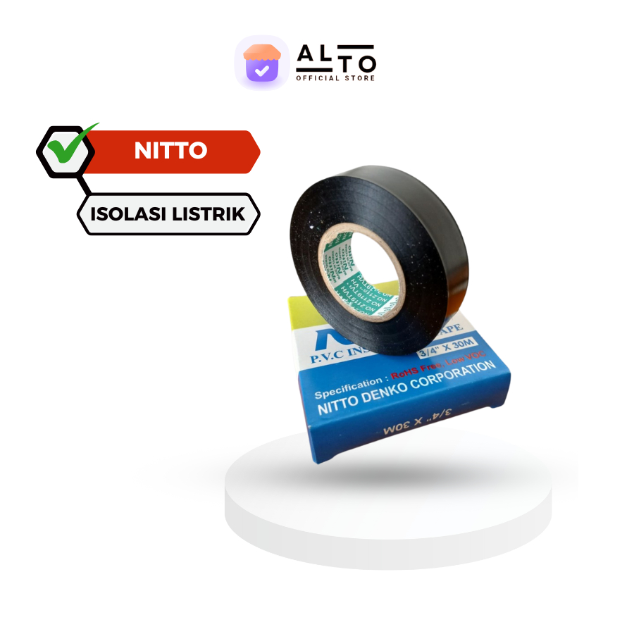 Jual Nitto Isolasi Listrik Selotip Nito Isolasi Kabel Elektrikal Anti ...