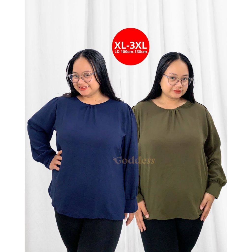 Jual Goddess Bali Syakilla Blouse Jumbo Wanita - Atasan Wanita Jumbo ...