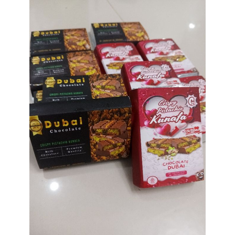 Jual Dubai Chocolate Crispy Pistachio Kunafa Milk / coklat dubai mini / coklat viral / pecinta ...