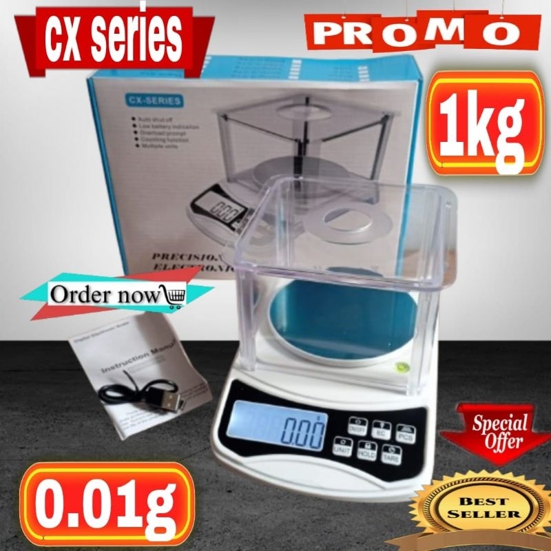 Jual ready timbangan digital emas 0.1g 0.01g 0.001g timbangan digital ...