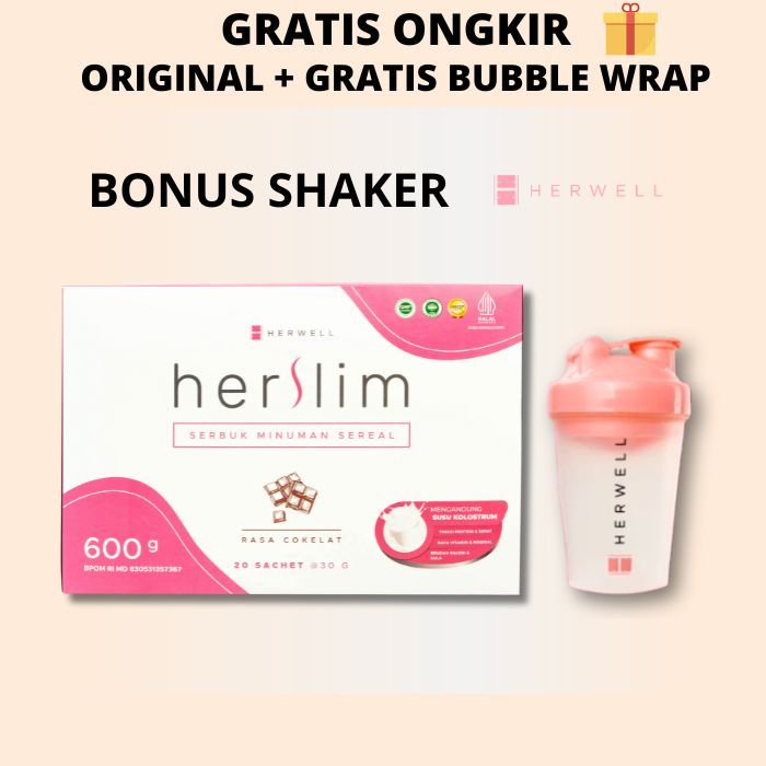 Jual HERSLIM 1 BOTOL ISI 20 SACHET ORIGINAL HERWELL BPOM PENURUN BERAT ...