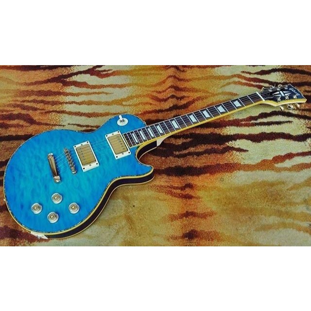 Jual Gitar Elektrik Les Paul Custom Model Special Blue Ocean water ...