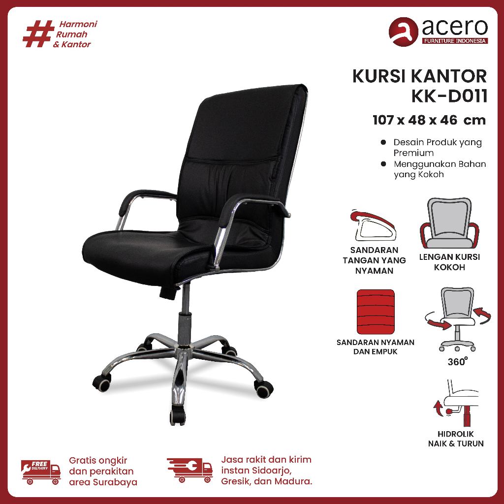Jual Acero Furniture - Kursi Kantor D011 Kursi Kerja Kursi Kantor Beroda | Shopee Indonesia