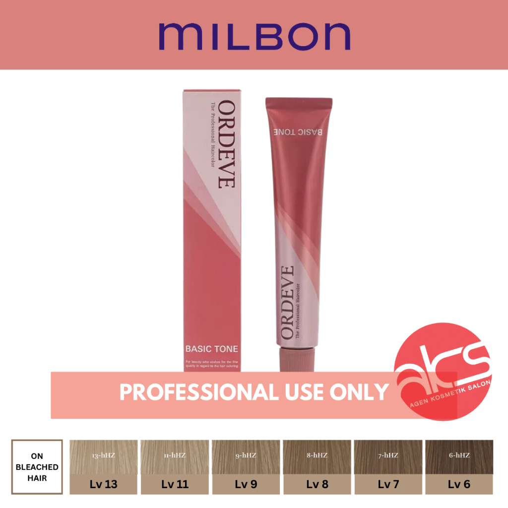 Jual Cat rambut Jepang NEW MILBON ORDEVE HAIRCOLOR 9-HHZ 80g | Shopee Indonesia