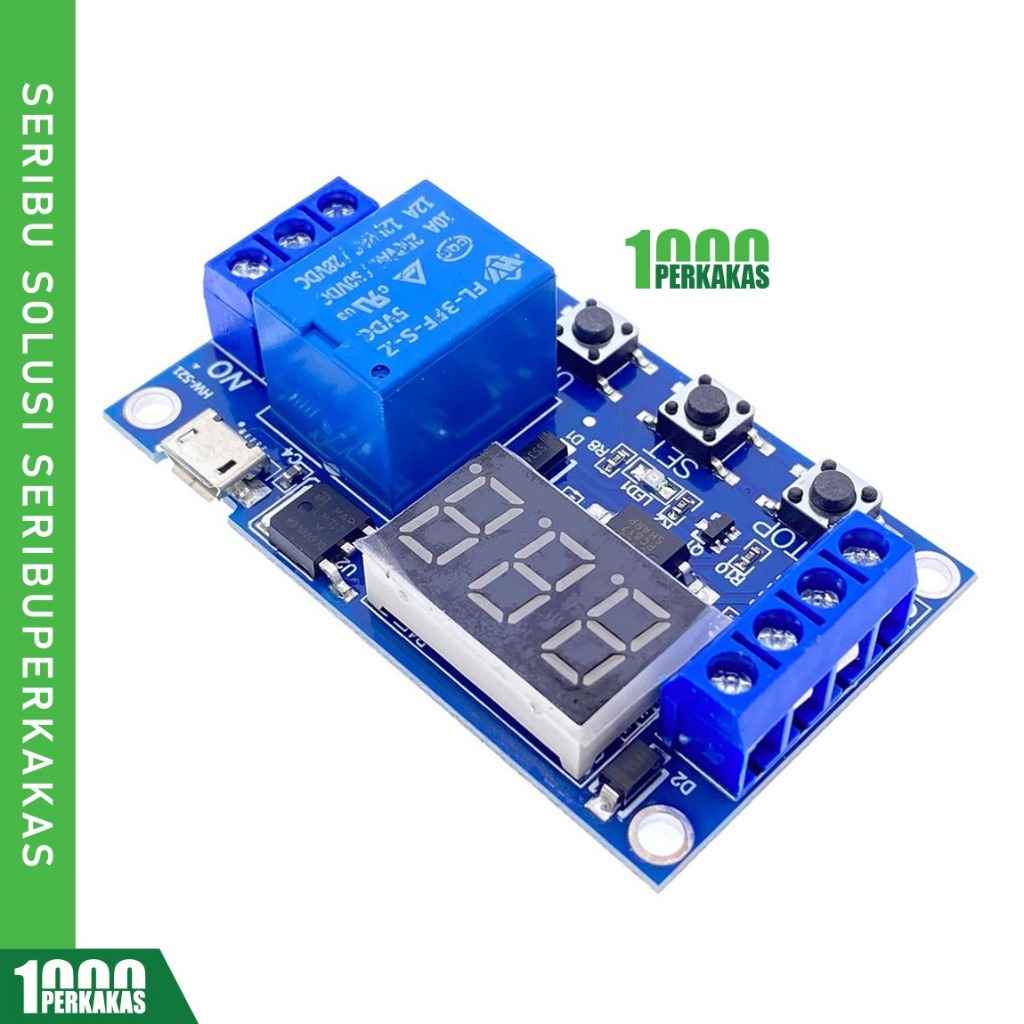 Jual 1p Timer Relay Display 4tombol Module Switch Control Delay Time Dc 6v 30v Modul Digital