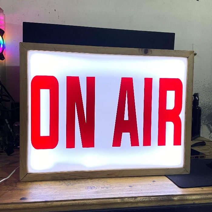Jual On air lighted sign - On air lightbox - Lightbox On air light box - On air lamp - on air ...