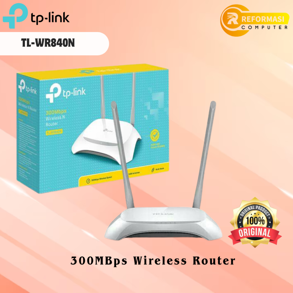 Jual TP-LINK TL-WR840N ROUTER 4 IN 1 MURAH | Shopee Indonesia