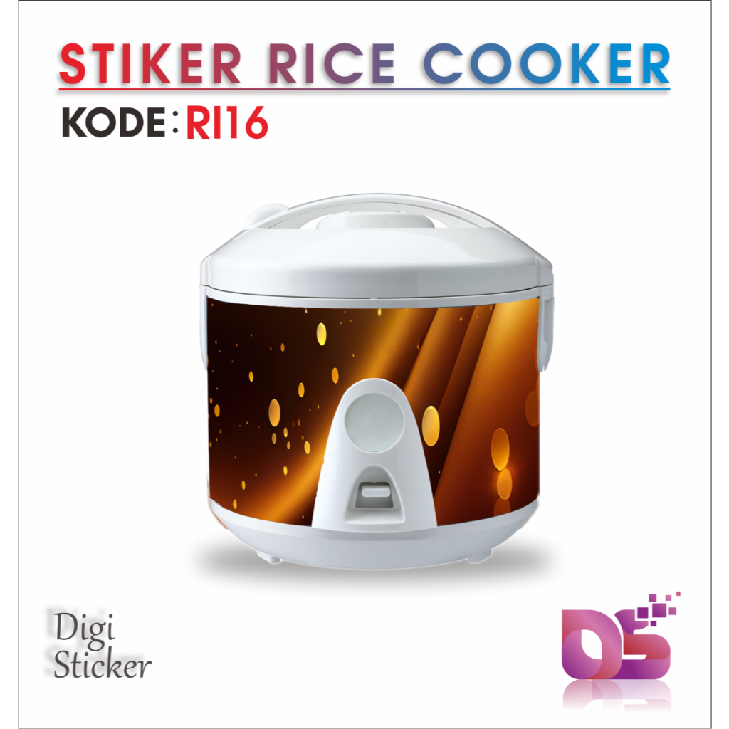 Jual Sticker Rice Cooker 1 Liter 2 Liter Stiker Motif Gradasi Elegan ...