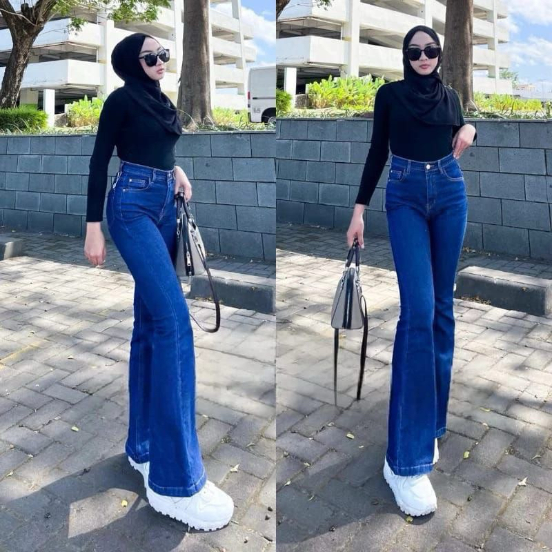 Jual Celana cutbray jeans wanita vol.2 | Shopee Indonesia
