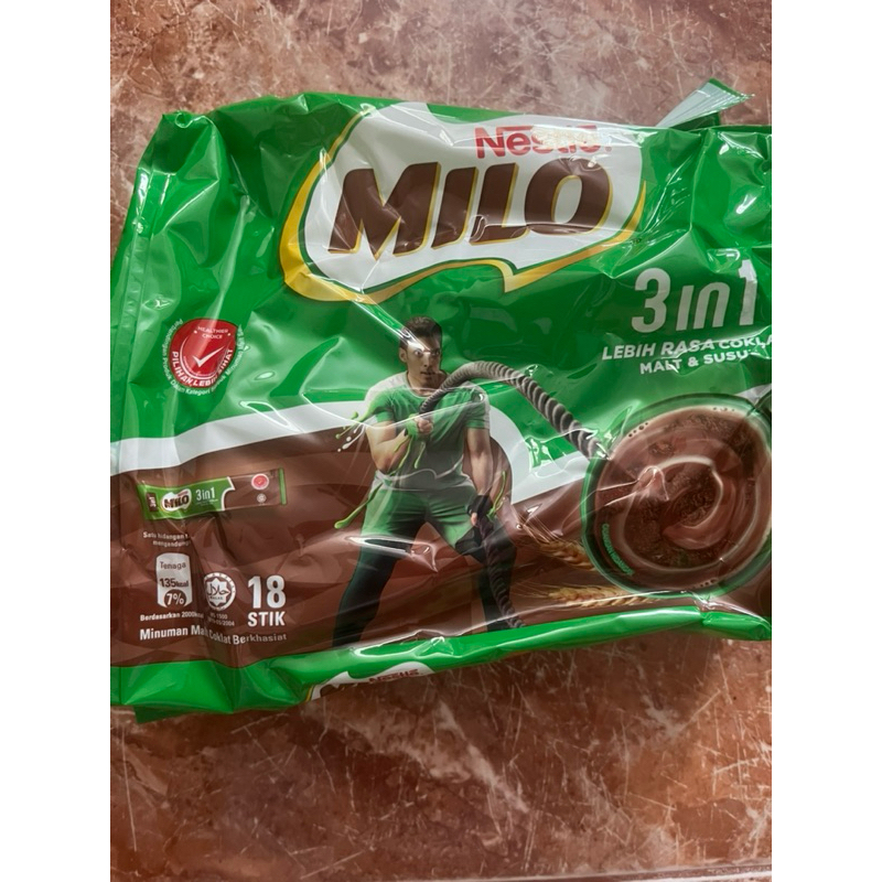 Jual MILO Sachet 3in1 Malaysia stick isi 18’s | Shopee Indonesia