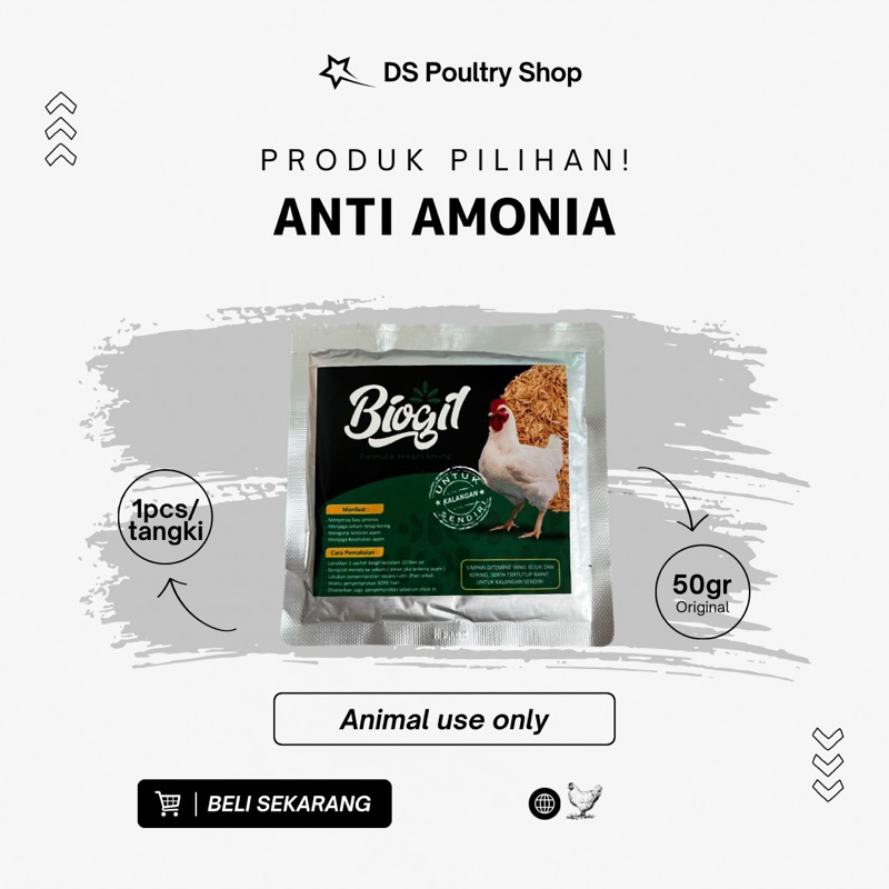 Jual Biogil - Obat semprot sekam - penghilang bau amonia kandang ayam | Shopee Indonesia