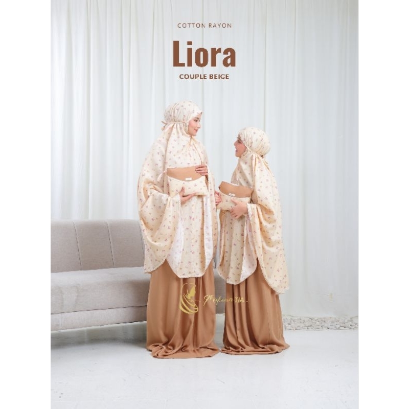 Jual Free sajadah muka Mukena cotton rayon LIORA daily rukuh motif ...