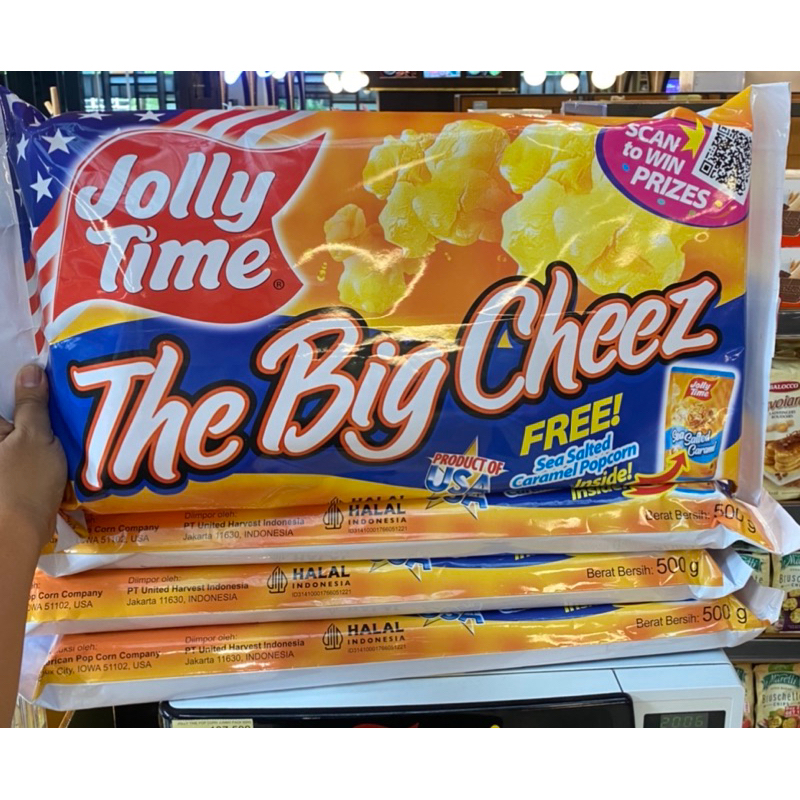 Jual Jolly Time The Big Cheez Popcorn Jumbo Pack 500 gram | Shopee ...