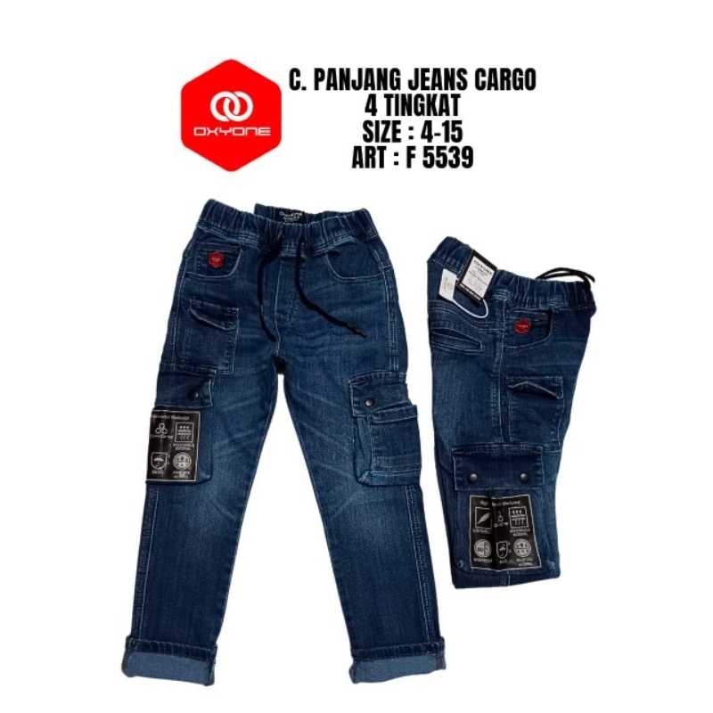 Jual CELANA JEANS CARGO OXYONE 5-14 TAHUN/ CELANA CARGO PREMIUM OXYONE ...