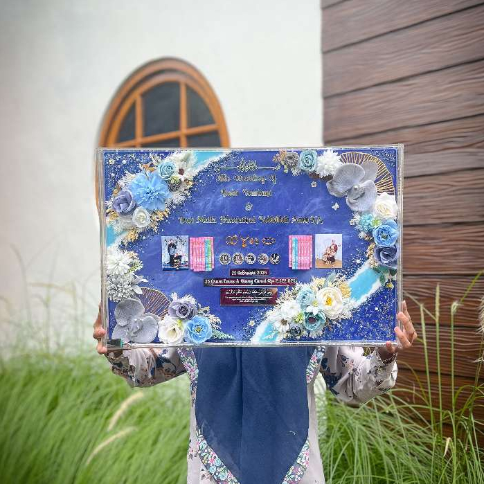 Jual Mahar Full Resin size 40x60 Cm / Mahar Pernikahan / Mahar Rustic ...