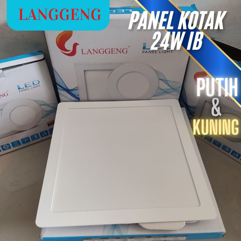 Jual PANEL LED 24W INBOW KUNING DOWNLIGTH IB PLAFON KOTAK 24WATT ...