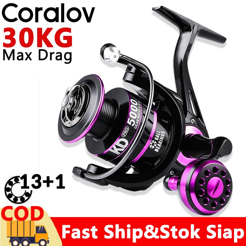 Jual 【COD】ABU Garcia Coralov Reel Pancing Murah Kuat Maks Tarik 30KG ...