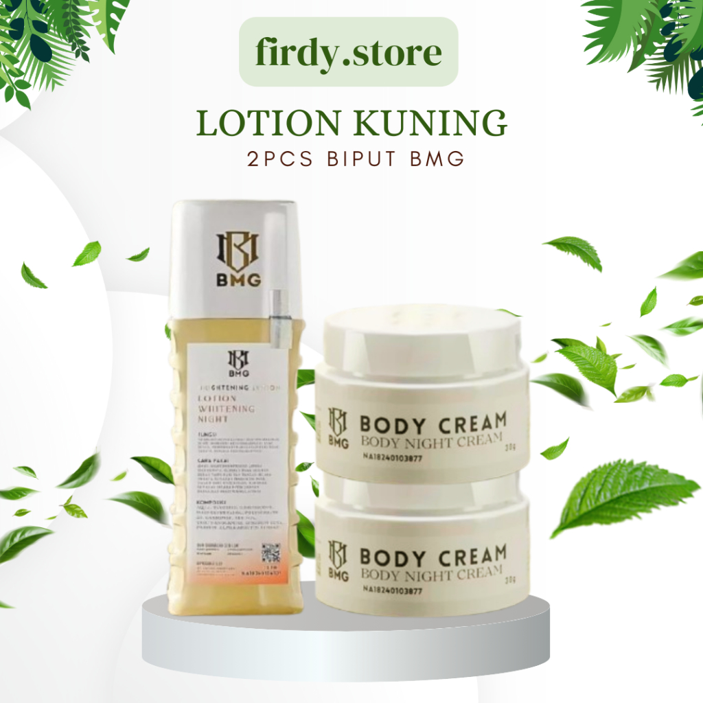Jual Paket BMG Cepet Putih Bundling LOTION NIGHT KUNING DAN 2PCS BODY ...