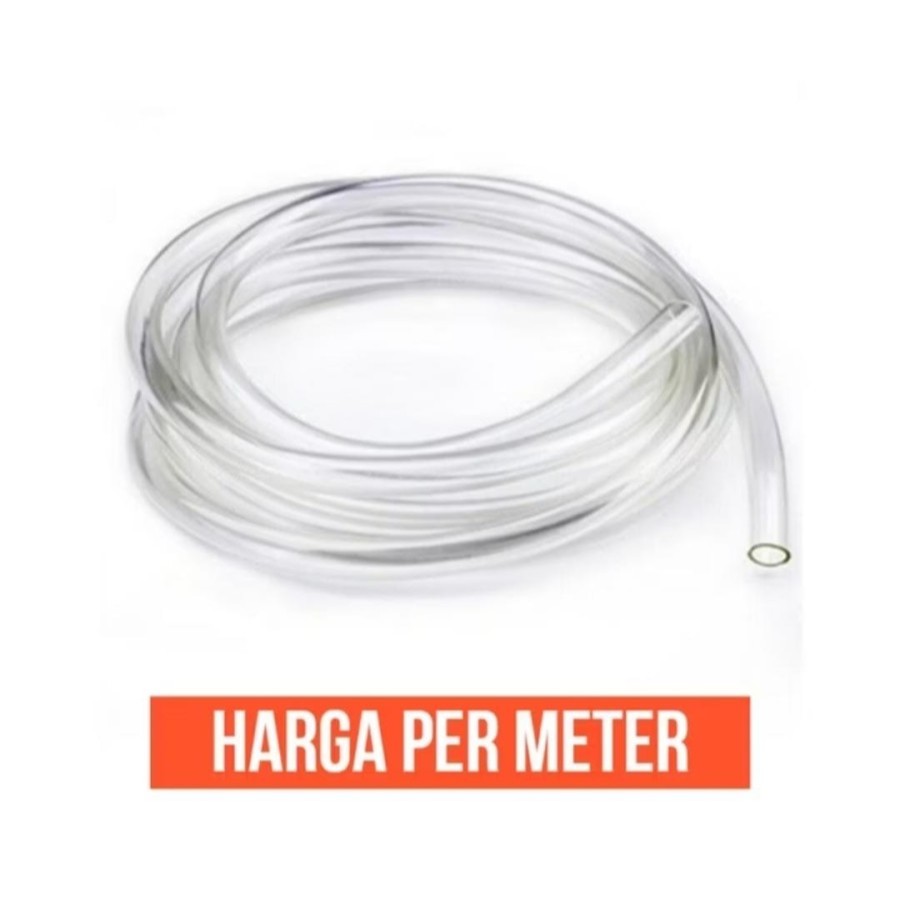 Jual selang pembuangan pompa drain ukuran 1/4 bening/per meter bisa ...