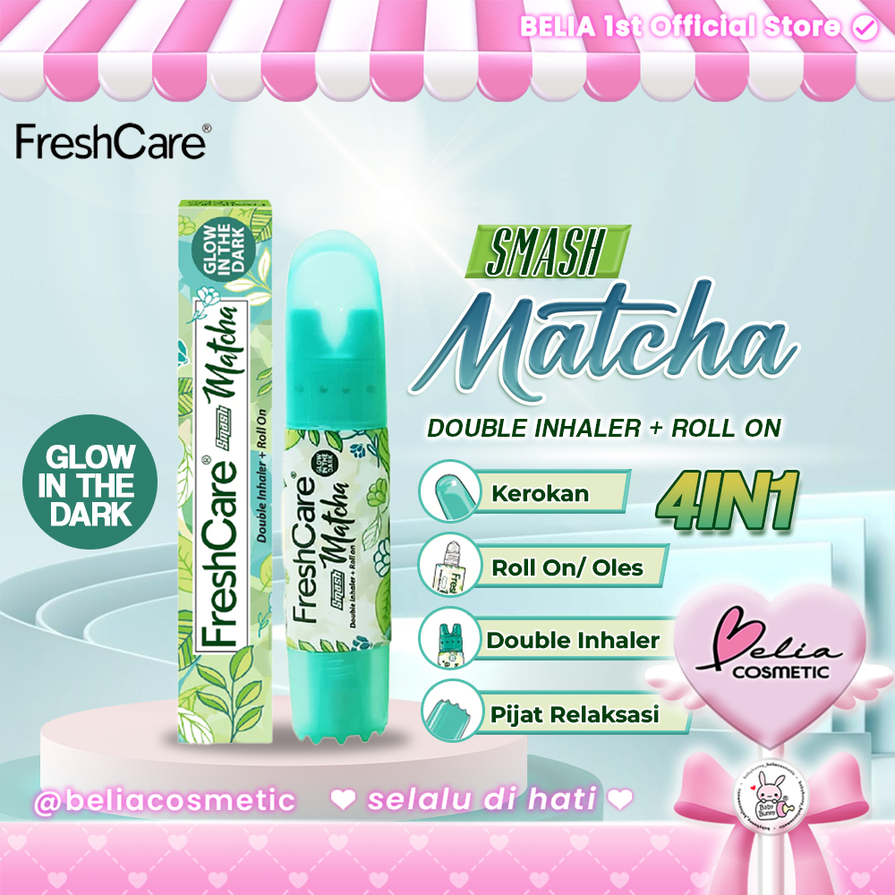 Jual BELIA FRESH CARE Smash Matcha 4 in 1 | Double Inhaler + Kerokan ...