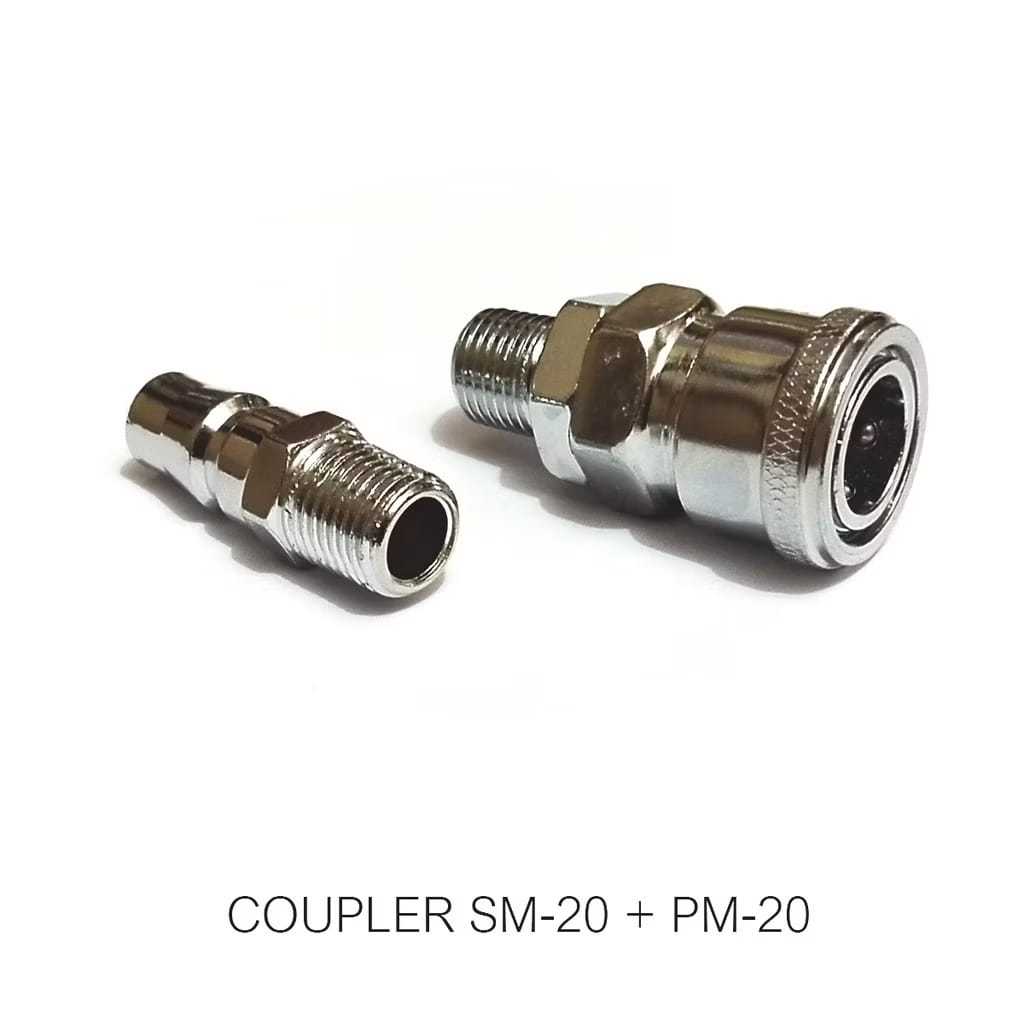 Jual PAKET SET Quick coupler Male Female PM 20 coupling SM20 SAMBUNGAN ...