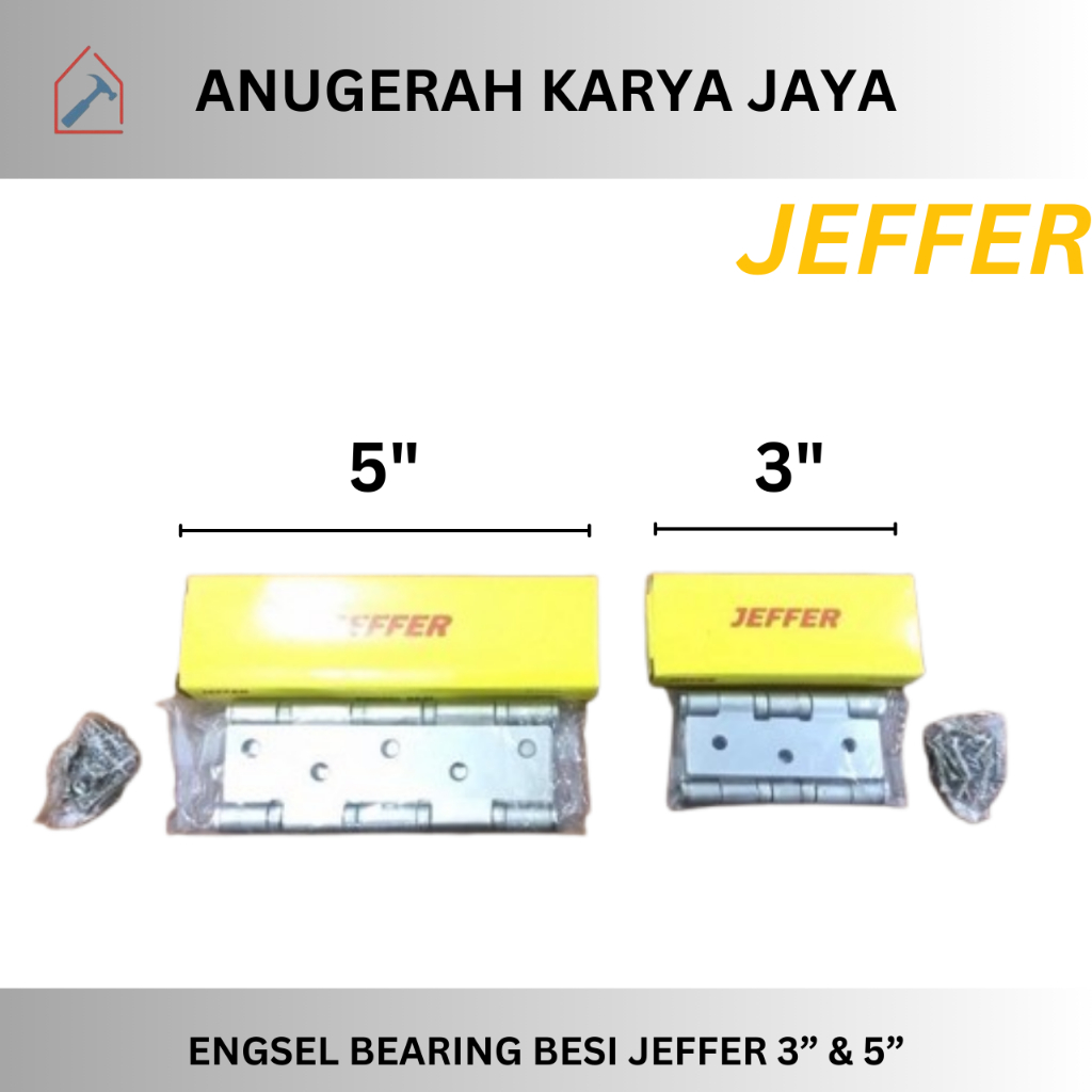 Jual ENGSEL BEARING BESI JEFFER 3” & 5” | Shopee Indonesia