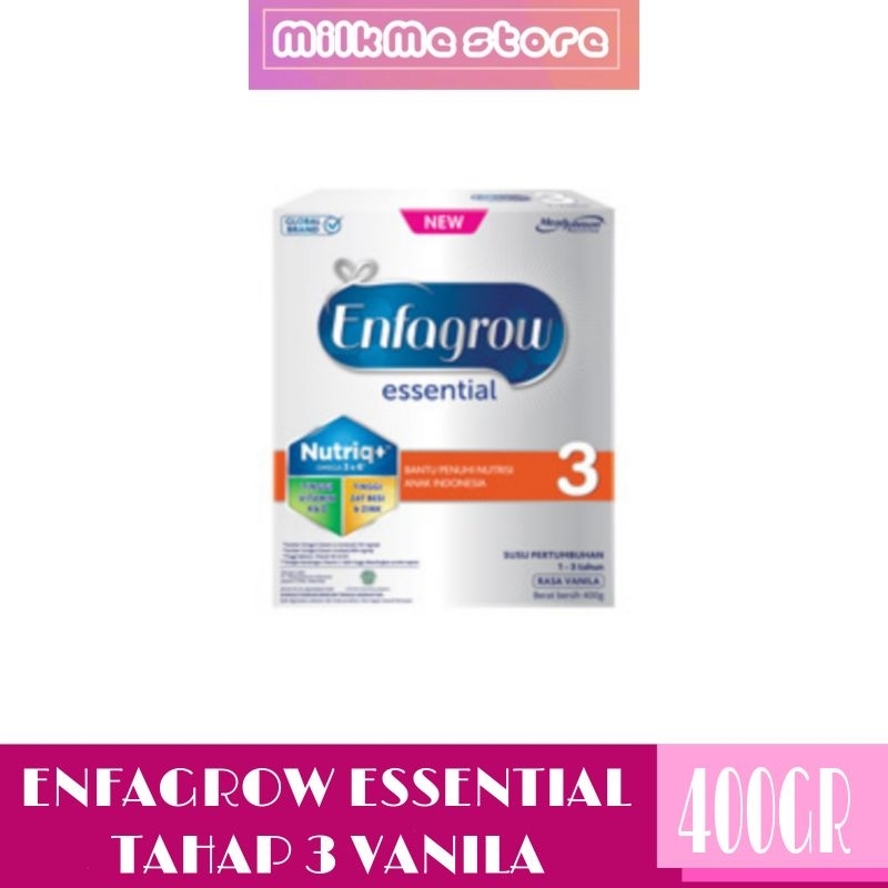 Jual Enfagrow Essential 3 Usia 1 - 3 Tahun Rasa Vanilla 400gr | Shopee ...