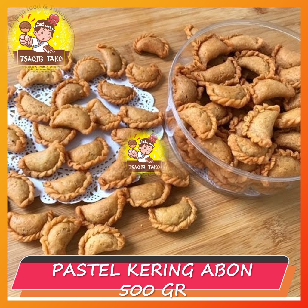 Jual Pastel Kering Isi Abon 500 GR Pastel Renyah Gurih Isi Abon Terenak ...