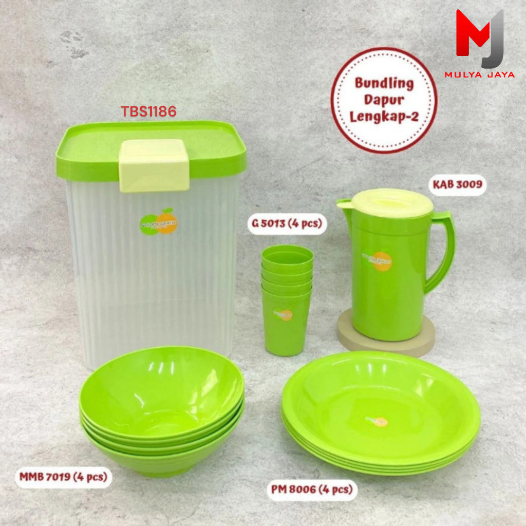Jual Golden Sunkist Bundling Tempat Beras Plastik / Set Perabot Rumah ...