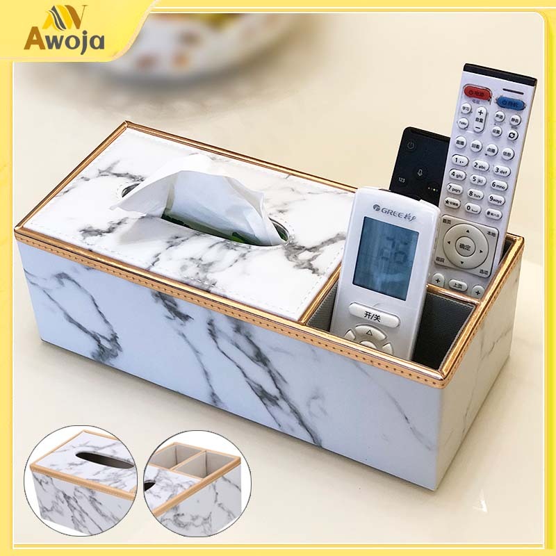 Jual Tempat Tissue Marble Tissue/Remote Box Kotak Tisue Box Gaya Mewah ...