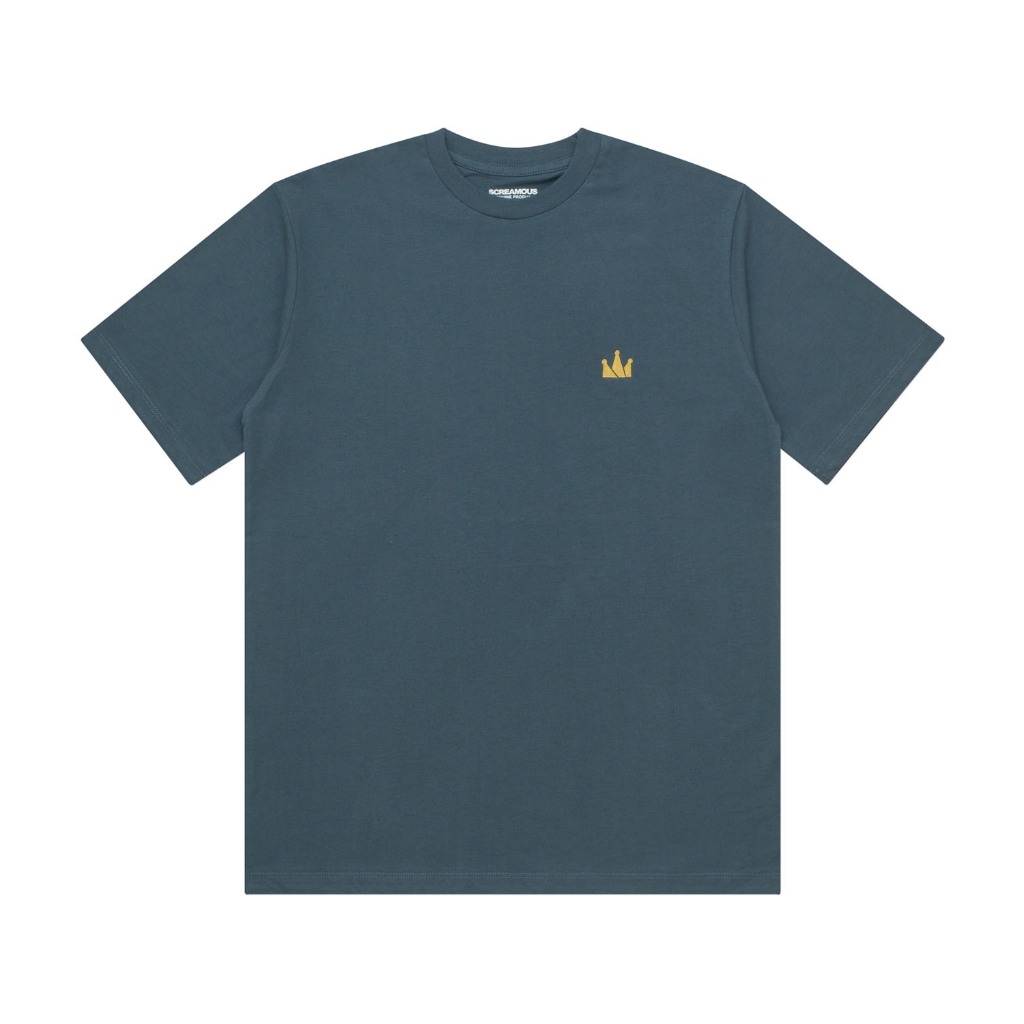 Jual Screamous Kaos T-Shirt CROWN LOGO SS TEAL BLUE | Shopee Indonesia