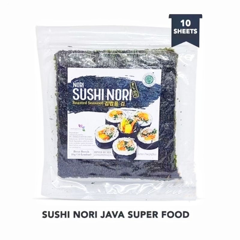 Jual Sushi Nori Javasuperfood | Rumput Laut Kimbab (Gimbab) Halal Java ...