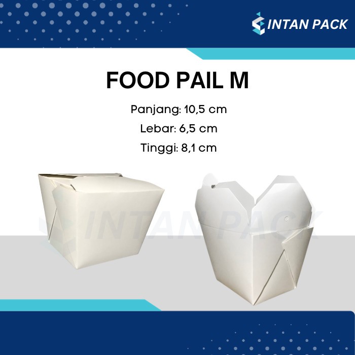 Jual Food Pail Paper Rice Box M (isi 25 pcs) | Shopee Indonesia