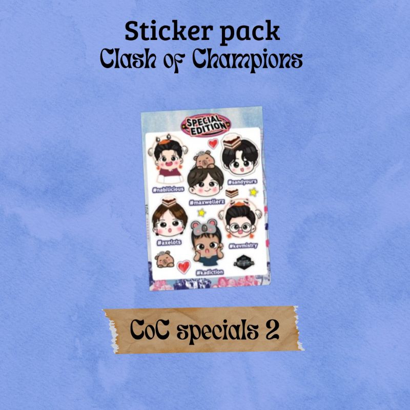 Jual Ruang guru - CoC - Sticker Pack - Strap Phone Clash of Champions ...