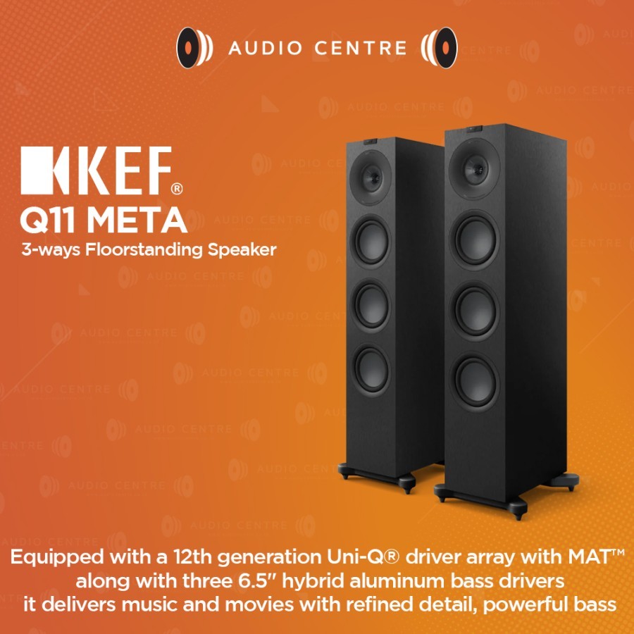Jual KEF Q11 Meta 3-Way Floorstanding passive speaker - Black | Shopee Indonesia