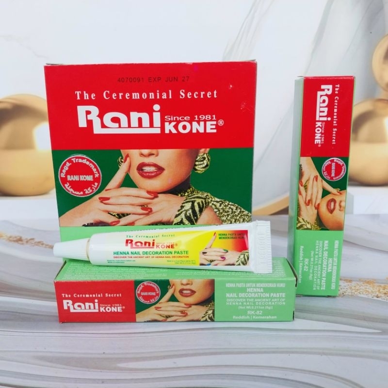 Jual Henna Rani Kone Rx-82 6 gram/ Per Box Isi 12 Pcs | Shopee Indonesia