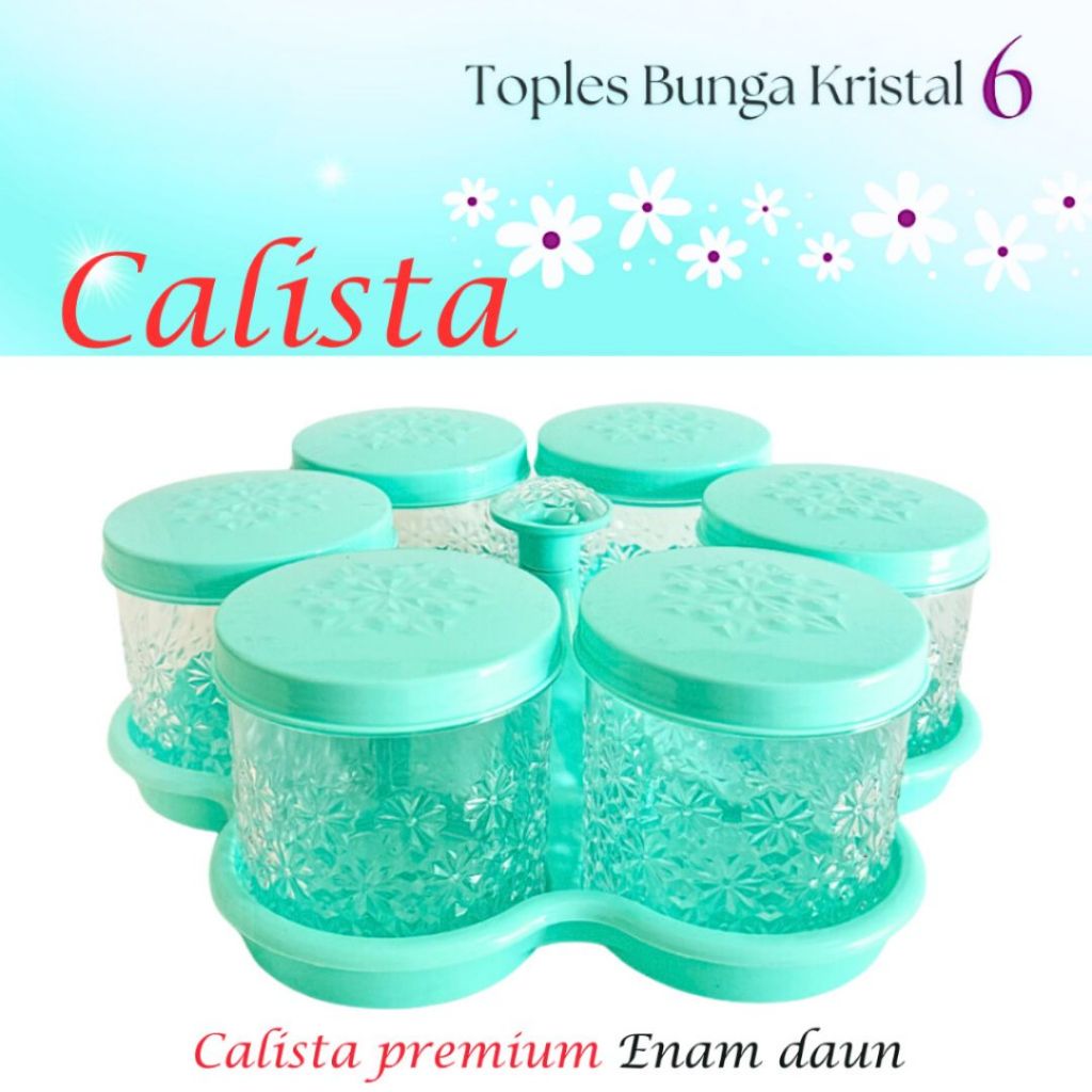 Jual CALISTA SET TOPLES 5 DAUN 6 DAUN / WADAH KUE SNACK TEMPAT MAKANAN ...