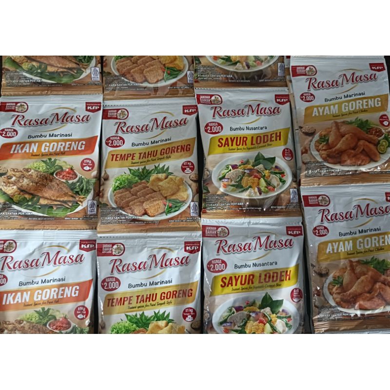 Jual Rasa Masa Bumbu Marinasi Sayur Lodeh Tempe Ikan Ayam Goreng 25g ...